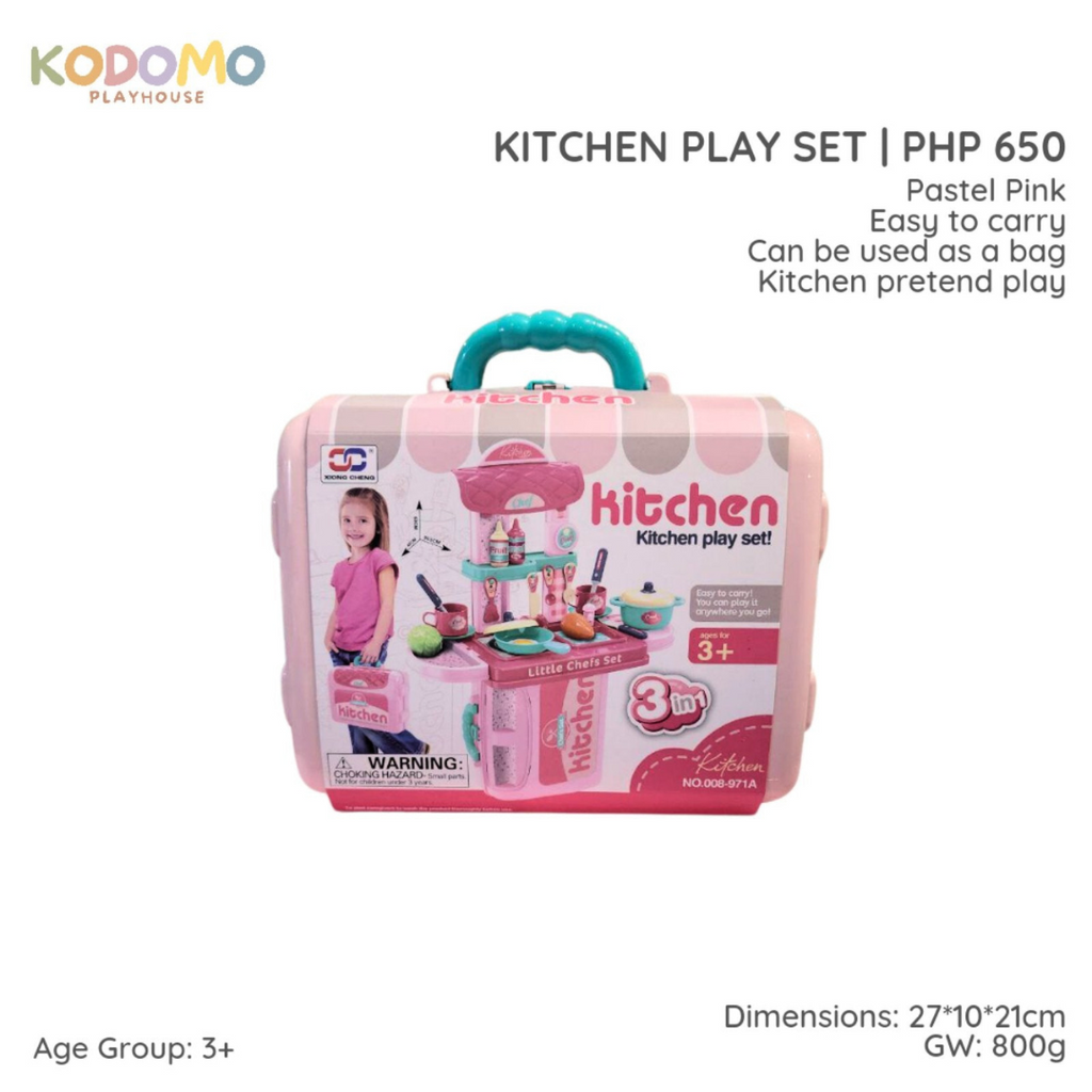 Kodomo Playhouse 3-in-1 Kitchen Set | Mighty Baby PH