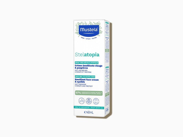 Mustela Stelatopia Emollient Cream Face 40ml (Atopic Prone Skin ...