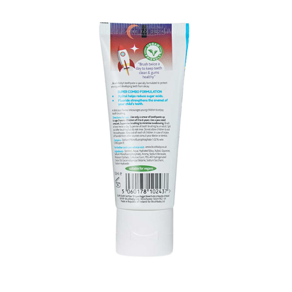 Brush-Baby Kids Rocket Natural Blueberry Toothpaste 50ml | Mighty Baby PH