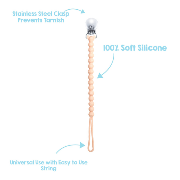 RaZbaby RaZzies Silicone Paci/Teether Holder 2PK | Mighty Baby PH