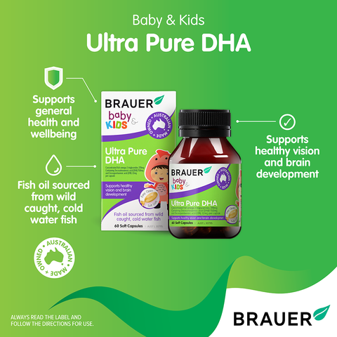 Brauer Baby & Kids Ultra Pure DHA 60's | Mighty Baby PH