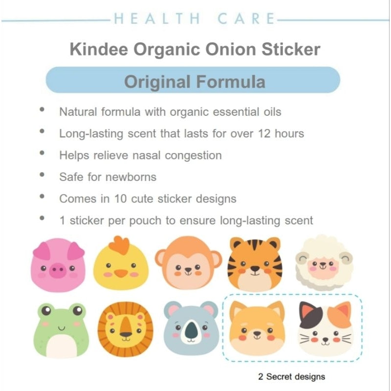 Kindee Organic Onion Sticker | Mighty Baby PH