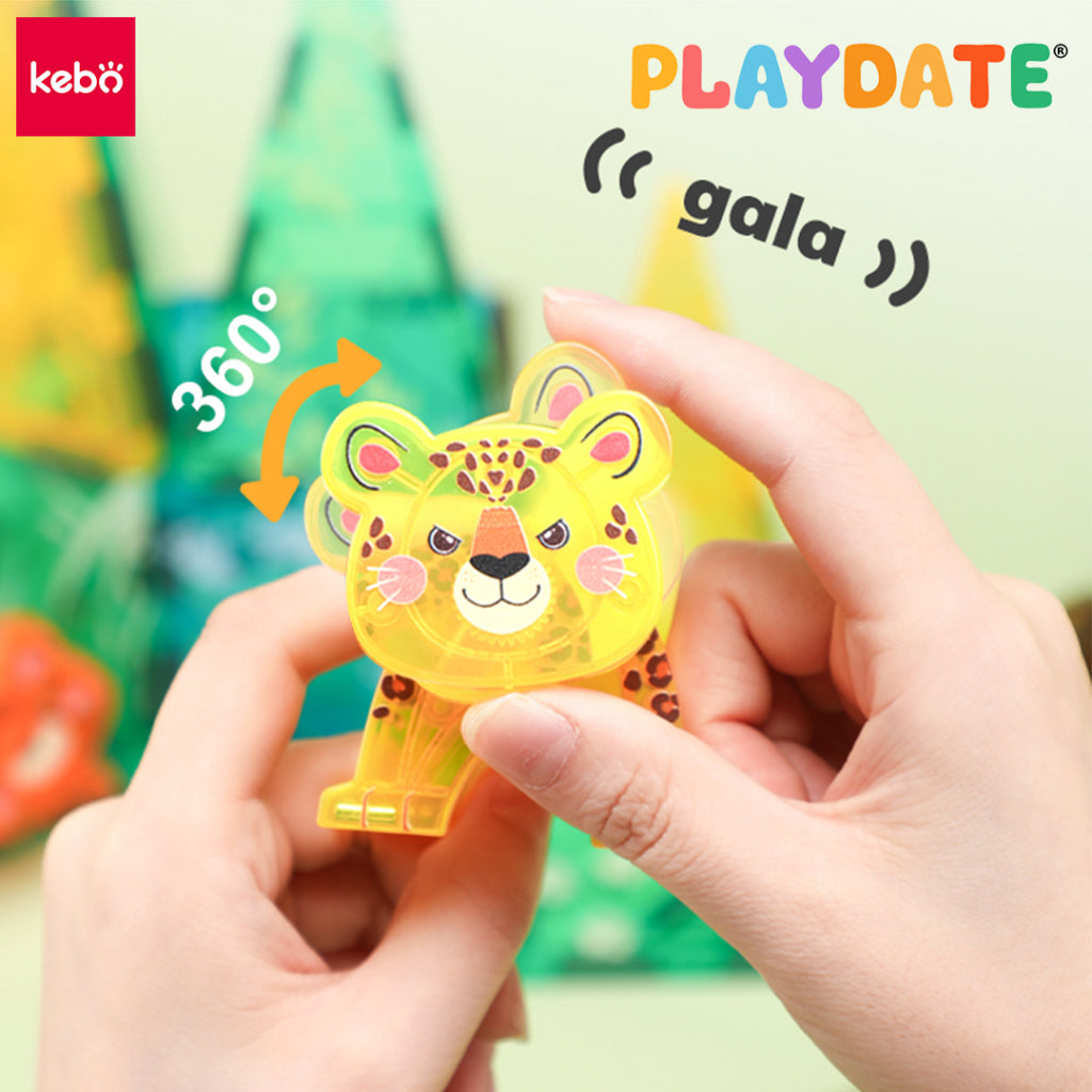 Playdate Kebo Magnetic Jungle Animals 56pcs | Mighty Baby PH