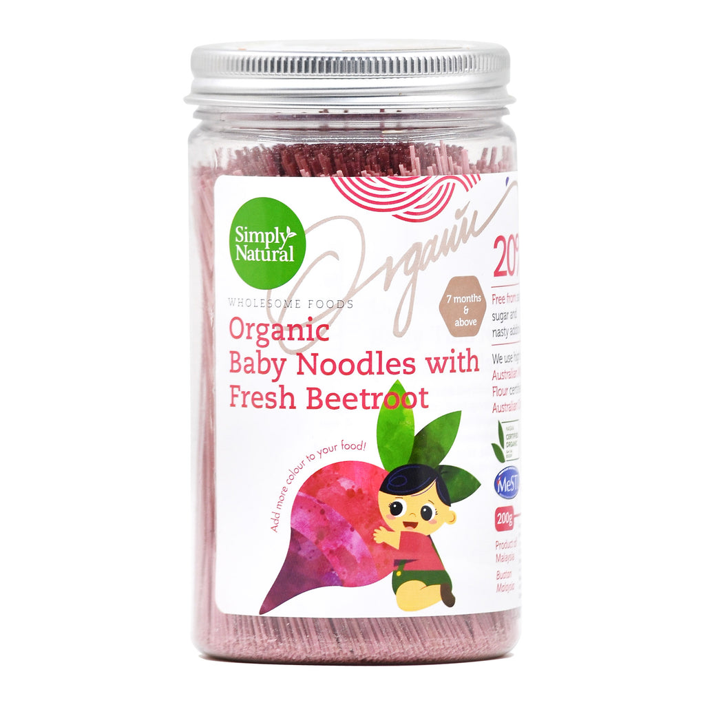 Simply Natural Organic Baby Noodles- Beetroot (200g) | Mighty Baby PH