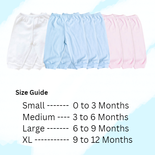 Cotton Central 100% USA Cotton Pajama Pants (3pcs) | Mighty Baby PH