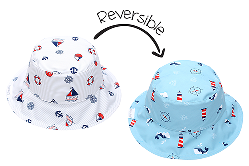 Flap Jack Kids UPF50 Reversible Sun Hat– Mighty Baby PH