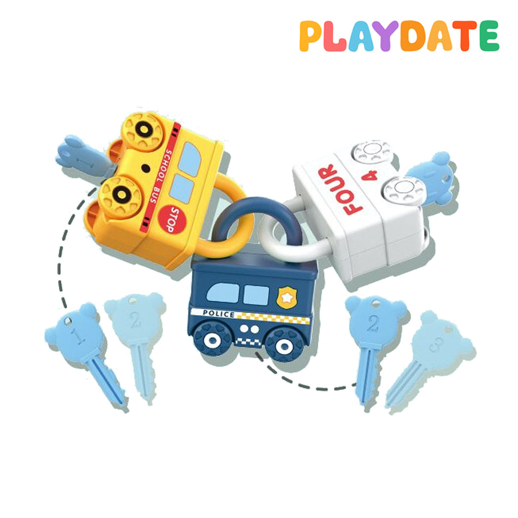 Playdate Matching Train Locks Educational Toys | Mighty Baby PH